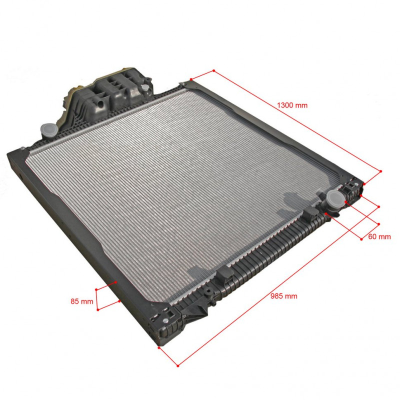 CHŁODNICA WODY MTZ BELARUS (50-80) 4 KANAŁY ALUMINIOWA AGH